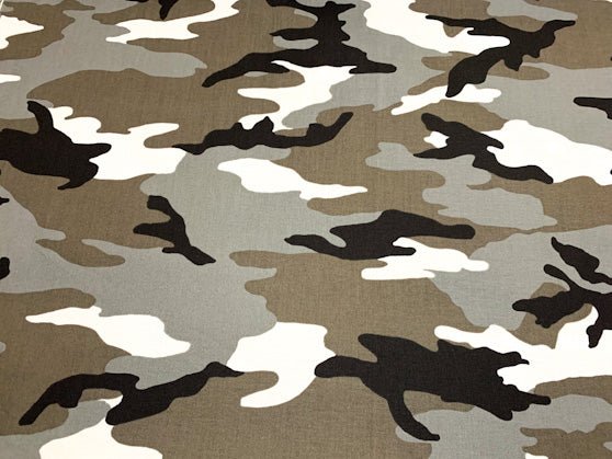 Grey camo fabric Snow camouflage fabric – Mary Jo Fabrics
