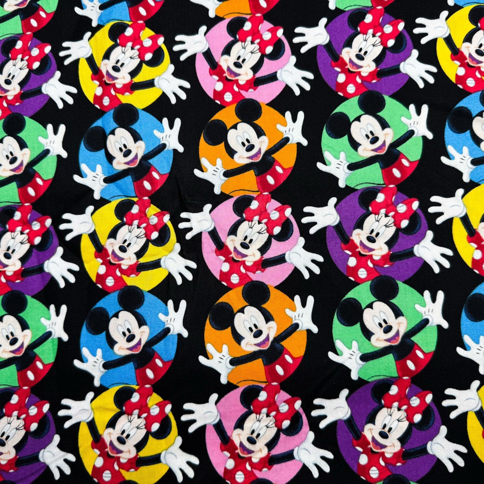 Mickey Mouse Fabric 80467 Disney Mickey and Minnie – Mary Jo Fabrics